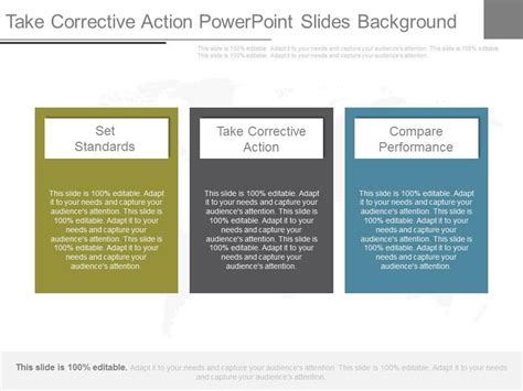 Take Corrective Action Powerpoint Slides Background PowerPoint