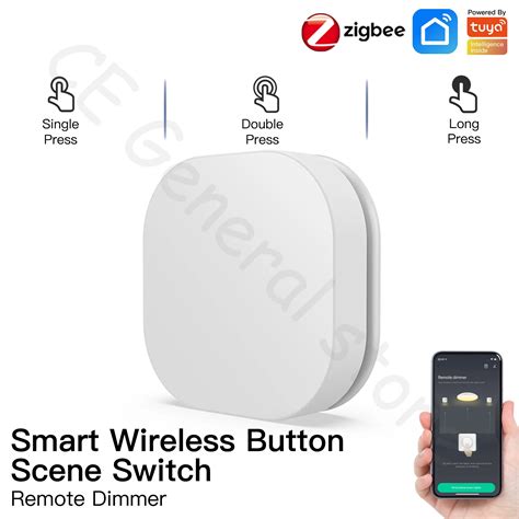 New Tuya Zigbee Button Smart Scene Switch Multi Scene Linkage Wireless Remote Control