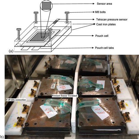 A Schematic Of The Pressure Jig Arrangement B Picture Showing The Download Scientific