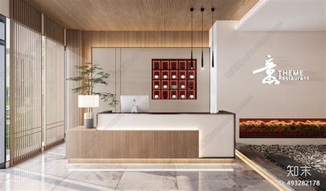 新中式酒店前台3d模型下载【id493282178】