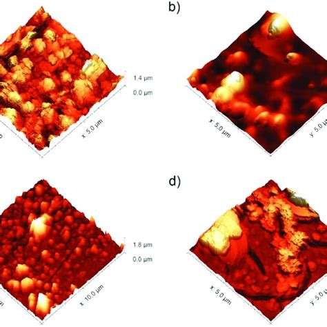 Afm Morphology Of Some Fept Layers Fept 2 A Fept 3 B Fept 6 C