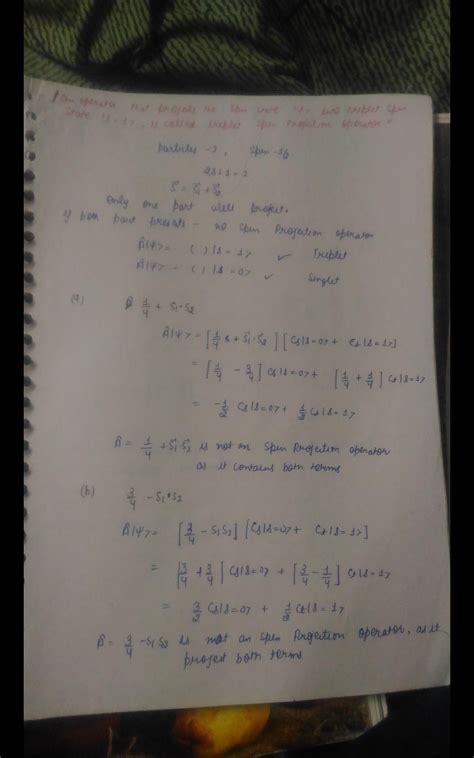 Consider A System Of Two Spin 1 2 Particles With Total Spin S S1 S2
