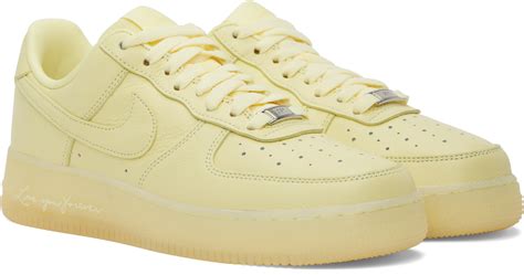 Nike Yellow Nocta Edition Air Force 1 Love You Forever Sneakers
