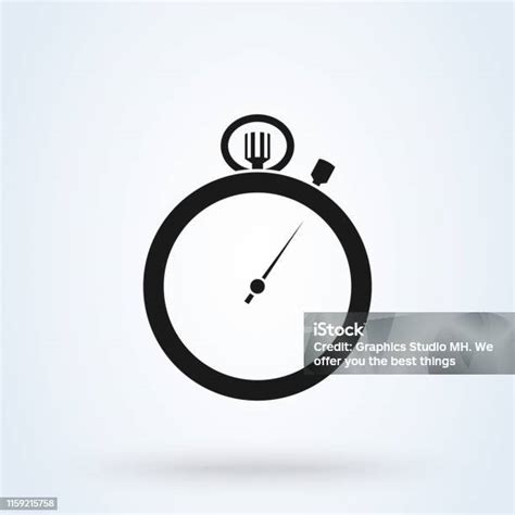 크로노미터 스톱워치 심플 벡터 모던 아이콘 디자인 일러스트 0명에 대한 스톡 벡터 아트 및 기타 이미지 0명 경쟁 계시기 Istock