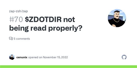 Zdotdir Not Being Read Properly · Issue 70 · Zap Zshzap · Github
