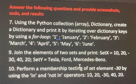 Solved Answer The Following Questions And Provide Chegg