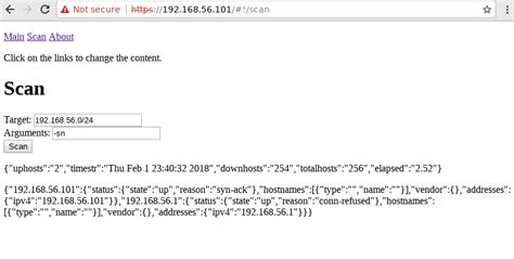 Making Simple Nmap Spa Web Gui With Apache Angularjs And Python