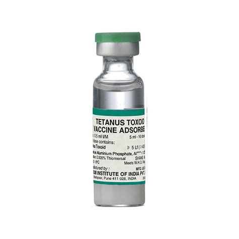 Online Medicine Delivery India Tetanus Toxoid Adsorbed 5 Lf Injection