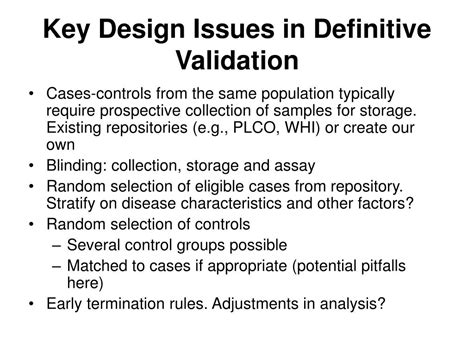 Ppt Edrn Approaches To Biomarker Validation Powerpoint Presentation Free Download Id 4581385