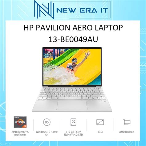 Hp Pavilion Aero Laptop Be Au Natural Silver Amd Ryzen Gb Ram Gb Windows