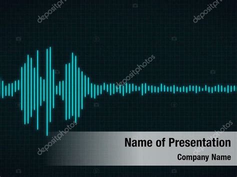 Waveform Minimalist Hud Audio Powerpoint Template Waveform Minimalist
