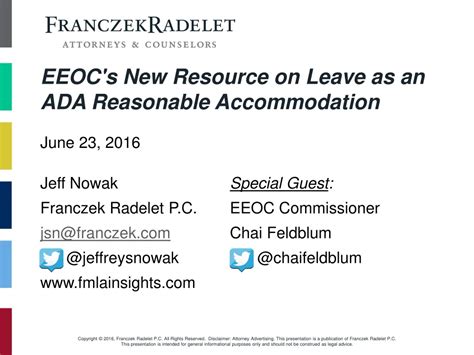 Eeoc Guidance Clarifies Ada Accommodation Rules After Walmart