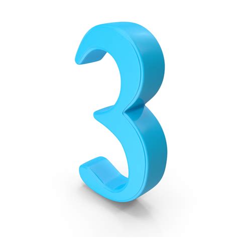 Blue Number 3 3d Object 2298841407 Shutterstock