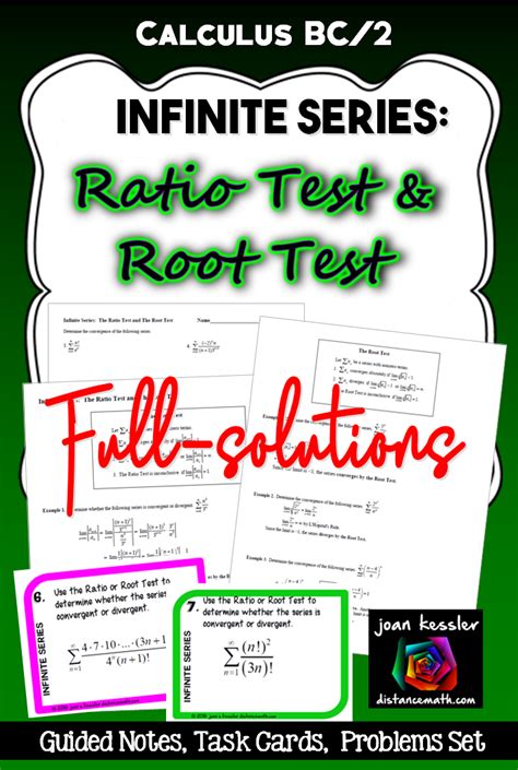 Infinite Series Ratio And Root Tests Ap Calculus Bc Calculus 2 Ap Calculus Calculus Ap