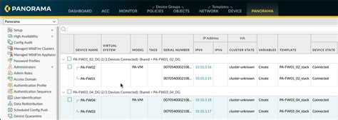 Panorama Templates And Template Stacks