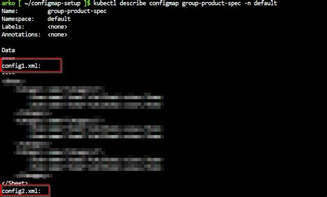bash how to create configmap yaml manifest for azure kubernetes using