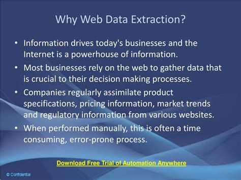 Ppt Web Data Extraction By Automation Anywhere Powerpoint Presentation Id 10518