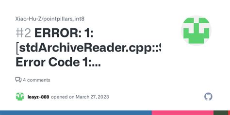 Error 1 Stdarchivereadercppstdarchivereader30 Error Code 1 Serialization