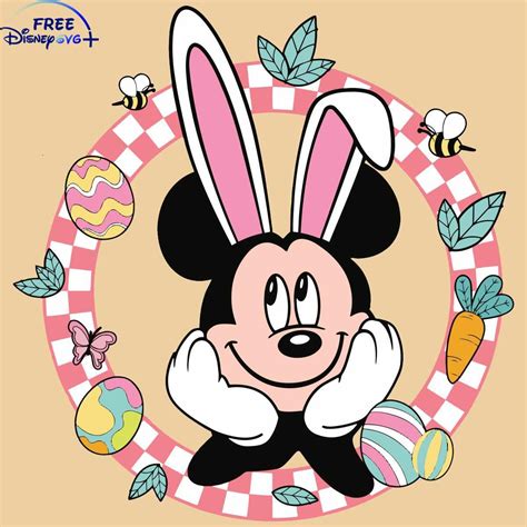 Charming Mickey Easter Bunny Designs Svg