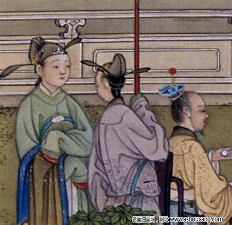 清 冷枚《十宫词图》 4国画高清大图下载 名画油画网