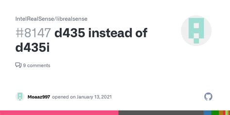 D435 Instead Of D435i Issue 8147 IntelRealSense Librealsense GitHub