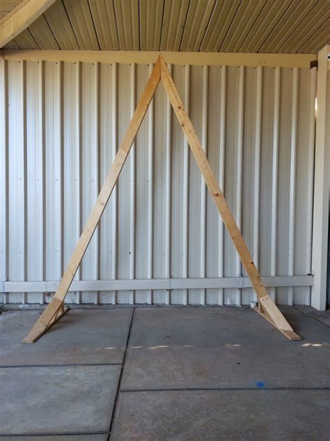 Triangle Arch In Natural Timber Style To Hire Adelaide