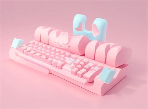 Premium Ai Image Key To Creativity Cartoonstyle Keyboard 3d Rendering