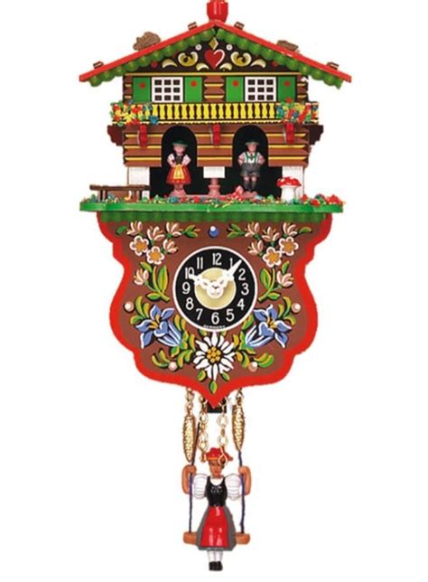 SQ Swinging Girl Clock WIth Cuckoo Westminster Chime Clocks Com Au