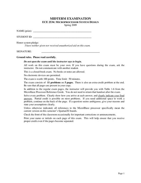 11 Questions On Microprocessor System Design Ece 2534 Docsity