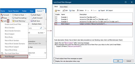 How To Block Emails Based On Specific Subject In Outlook