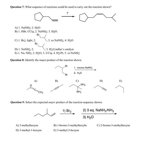 Answered Question 7 What Sequence Of Reactions… Bartleby