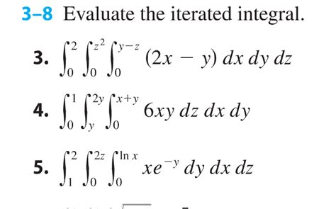 Solved Evaluate The Iterated Integral Integral02