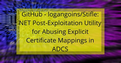 Github Logangoinsstifle Net Post Exploitation Utility For Abusing