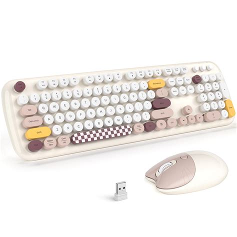 Buy Mofii Wireless Keyboard And Mouse Combo 2 4g Full Size Retro Typewriter Computer Keyboard