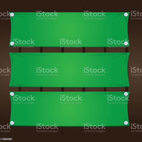 손톱과 화려한 배경에 부착 된 세 가지 색깔의 나무 판자 직사각형 모양의 나무가 표면에 못을 박았다 빈 보드 목재 패널 기호입니다 개념에 대한 스톡 벡터 아트 및 기타