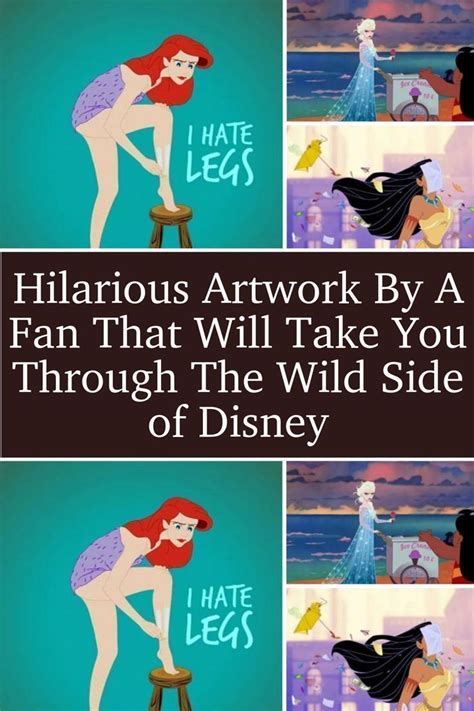 Hilarious Artwork By A Fan That Will Take You Through The Wild Side Of Disney Disney