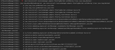 [bug] java lang nosuchmethodexception com transistorsoft locationmanager adapter tsconfig