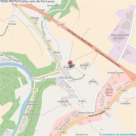 Plan Port Launay Carte Ville Port Launay