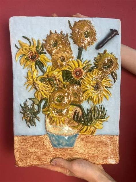 Керамічне панно соняшники — цена 7800 грн в каталоге Панно Купить товары для дома и быта по