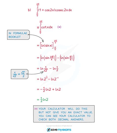 Integrating With Trigonometric Identities Edexcel A Level Maths Pure