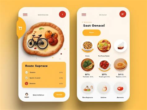 Premium Photo Food Delivery Mobile App Ui Ux Design Concept Ai Generated