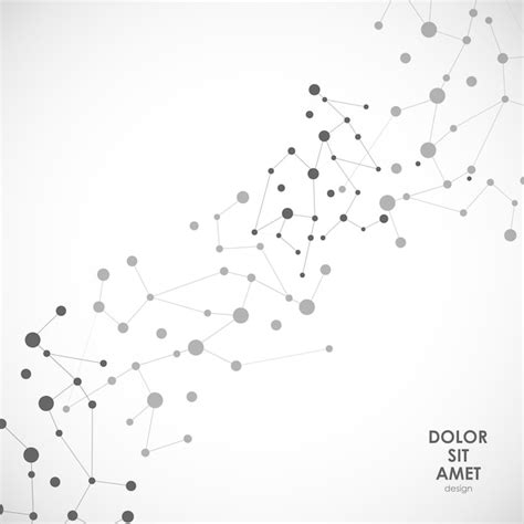 Premium Vector Modern Vector Design With Elements Of Molecular Bonds