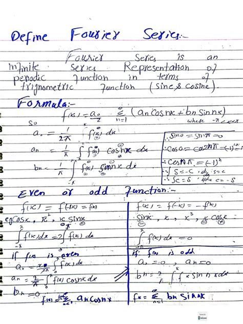 Fourier Series With Problem Pdf