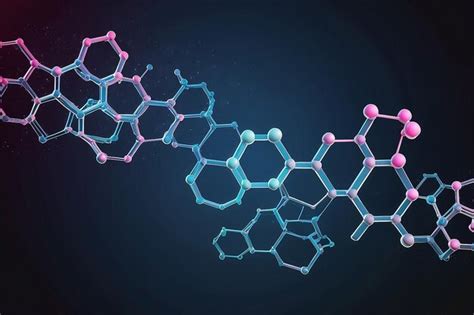 Premium AI Image Hexagonal Molecular Structure For Medical Science And Digital Technology Design
