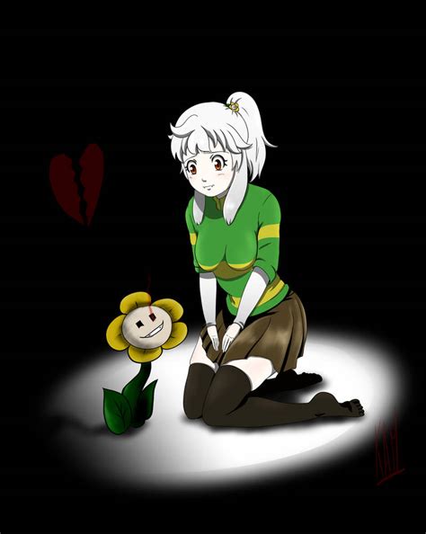 Asriel With Flowey Genderbend By Kamotaku On Deviantart