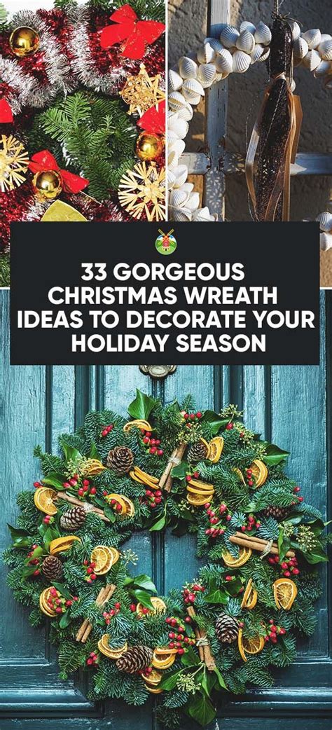 33 Gorgeous Diy Christmas Wreath Ideas To Decorate Your Holiday Home Christmas Wreaths To Make