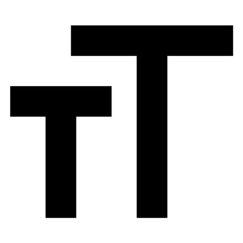 Text Size Solid Vector SVG Icon SVG Repo