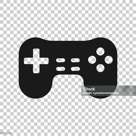 투명 한 스타일의 조이스틱 기호 아이콘입니다 고립 된 배경에 게임 패드 벡터 일러스트 게임 콘솔 컨트롤러 비즈니스 개념입니다 Brand Name Video Game에 대한