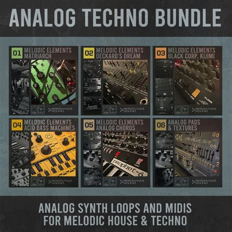 Analog Techno Bundle Over 600 Analog Synth Loops Resonance Sound
