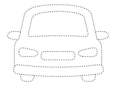 Free Car Tracing Worksheet Coloring Page Download Print Or Color